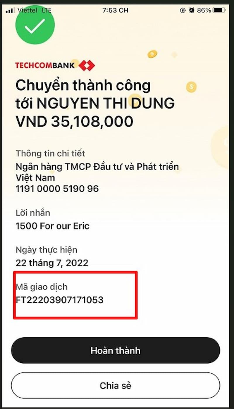 Lấy mã giao dịch ngân hàng TechcomBank và những lưu ý dành cho bạn - A ...